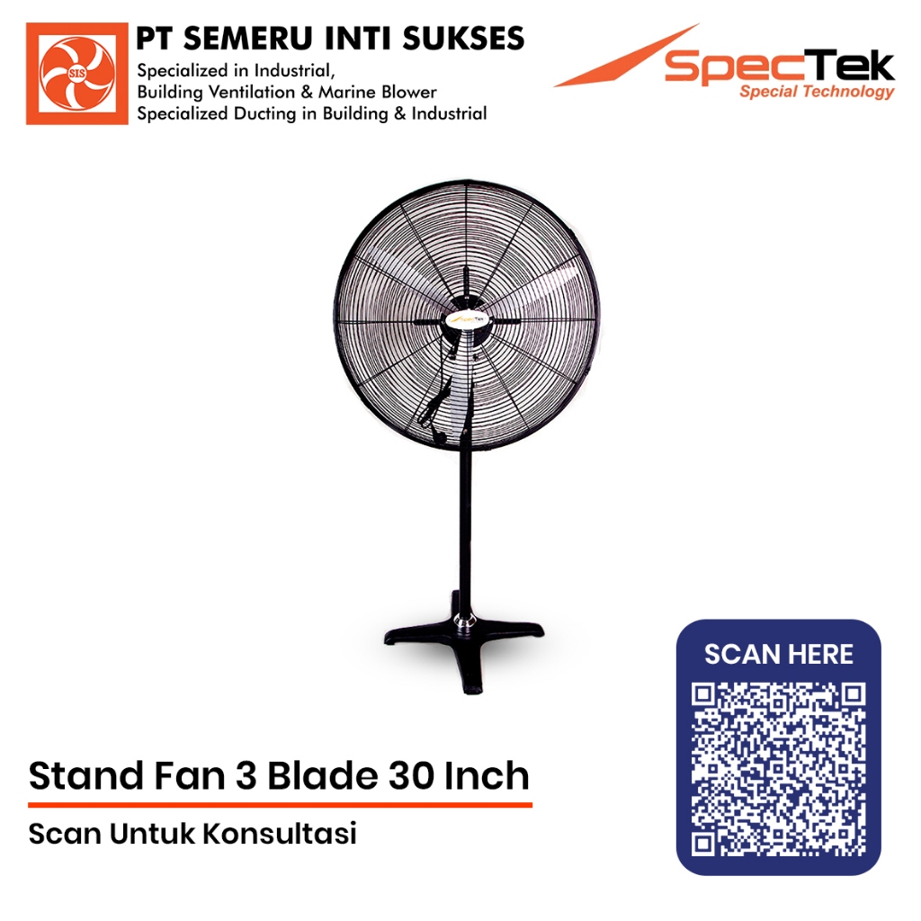 Jual Spectek Kipas Angin Stand Fan 30 Inch | Shopee Indonesia