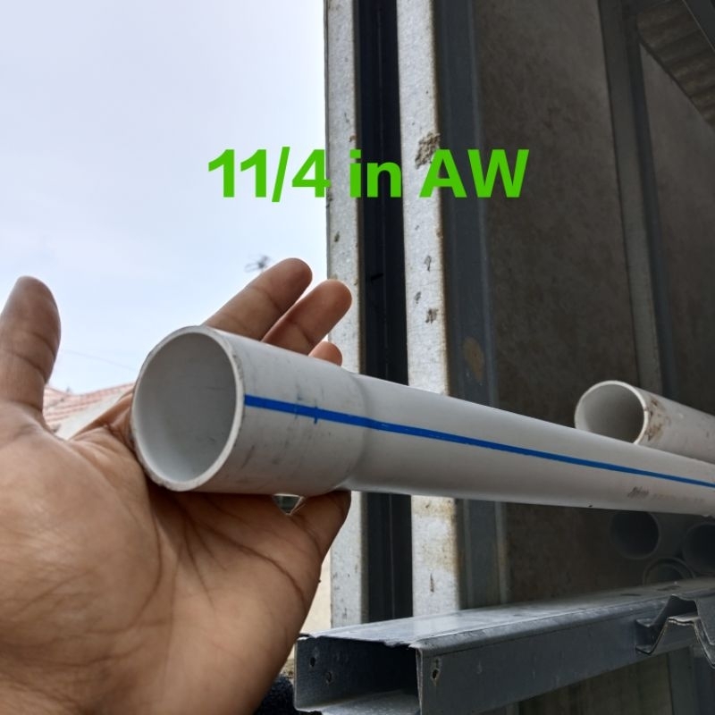 Jual Pipa pvc 1 1/4" inchi aw panjang 190 cm tebal 2 mm | Shopee Indonesia