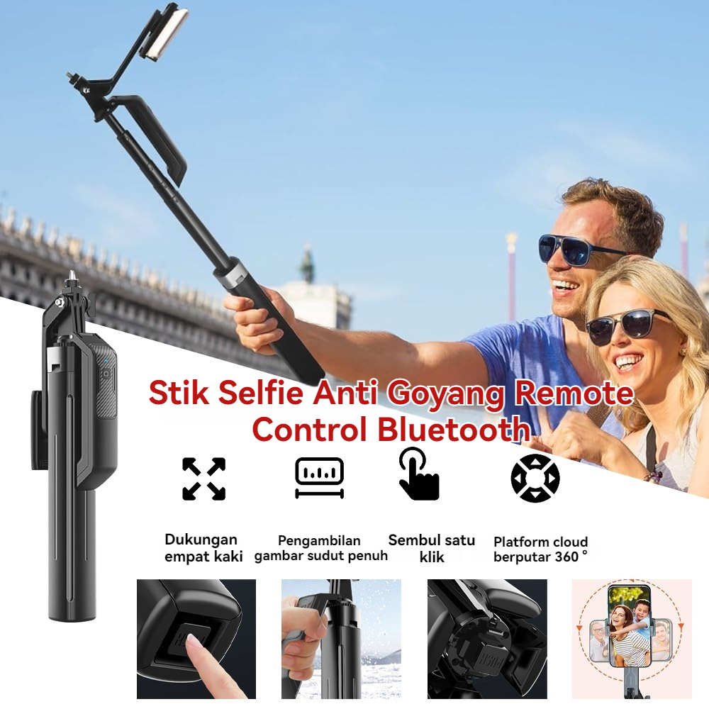 Jual Tongsis Tripod Bluetooth 180CM Paduan Aluminium 360° Rotation ...