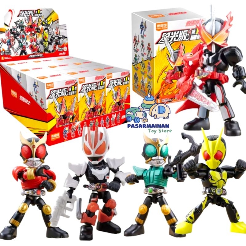 Jual Blind Box Gacha Kamen Rider Starlight Vol 1 Geart Saber Kuuga Faiz ...