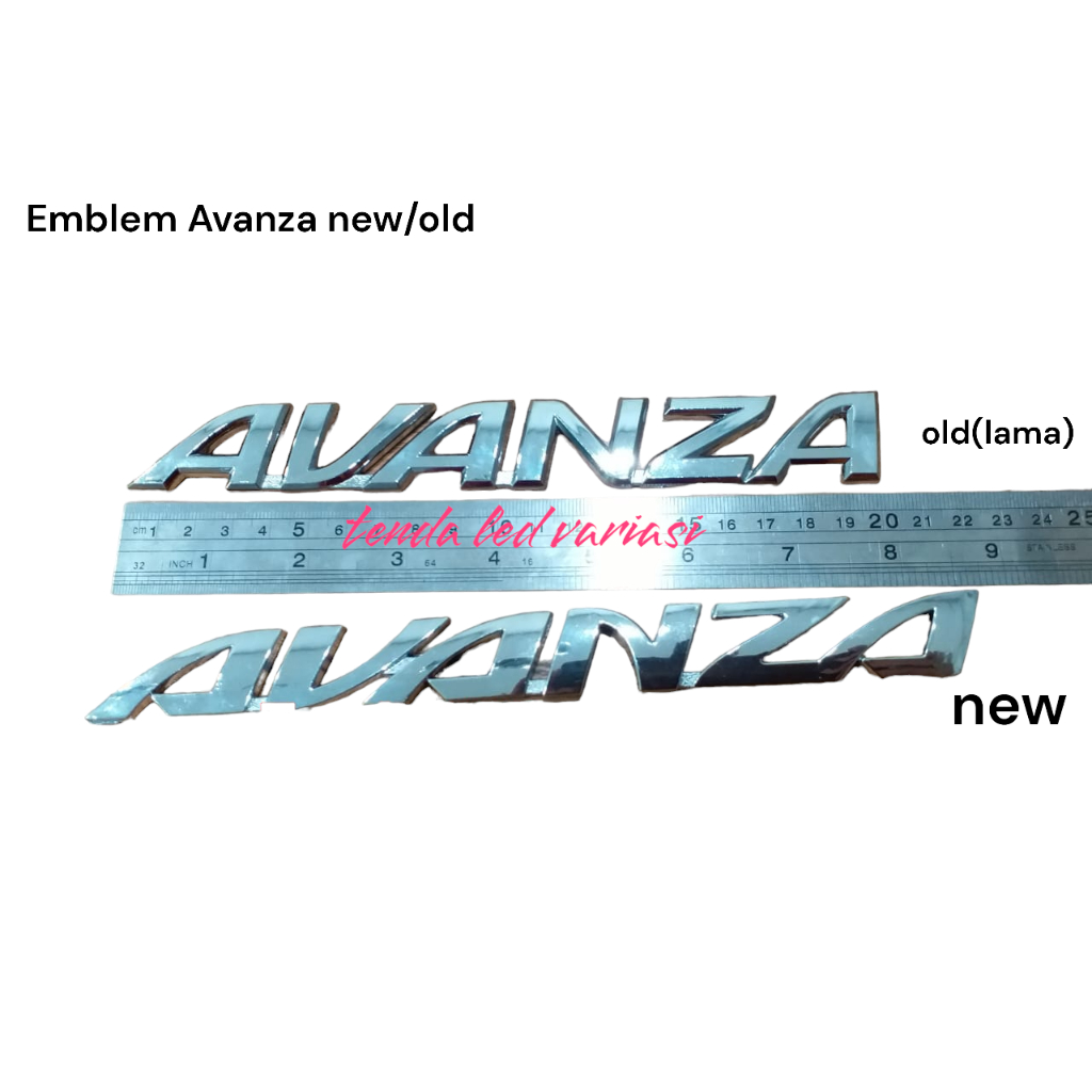 Jual Emblem bagasi new avanza dan avanza old/Emblem tulisan new avanza ...