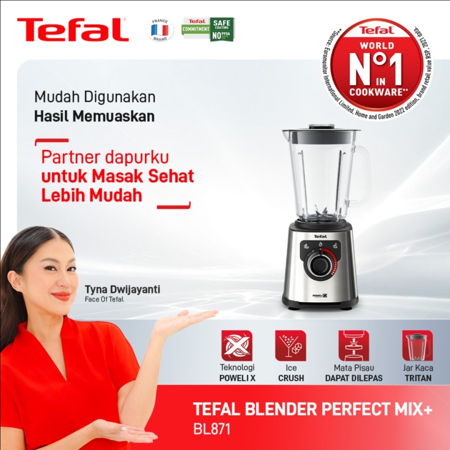 Jual Tefal Blender Perfect Mix+ BL871 | Shopee Indonesia