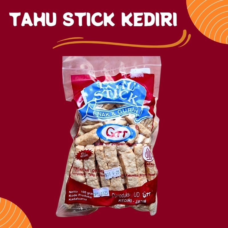 Jual Stick tahu oleh-oleh khas kediri | Stick tahu 100 gr asli kediri ...