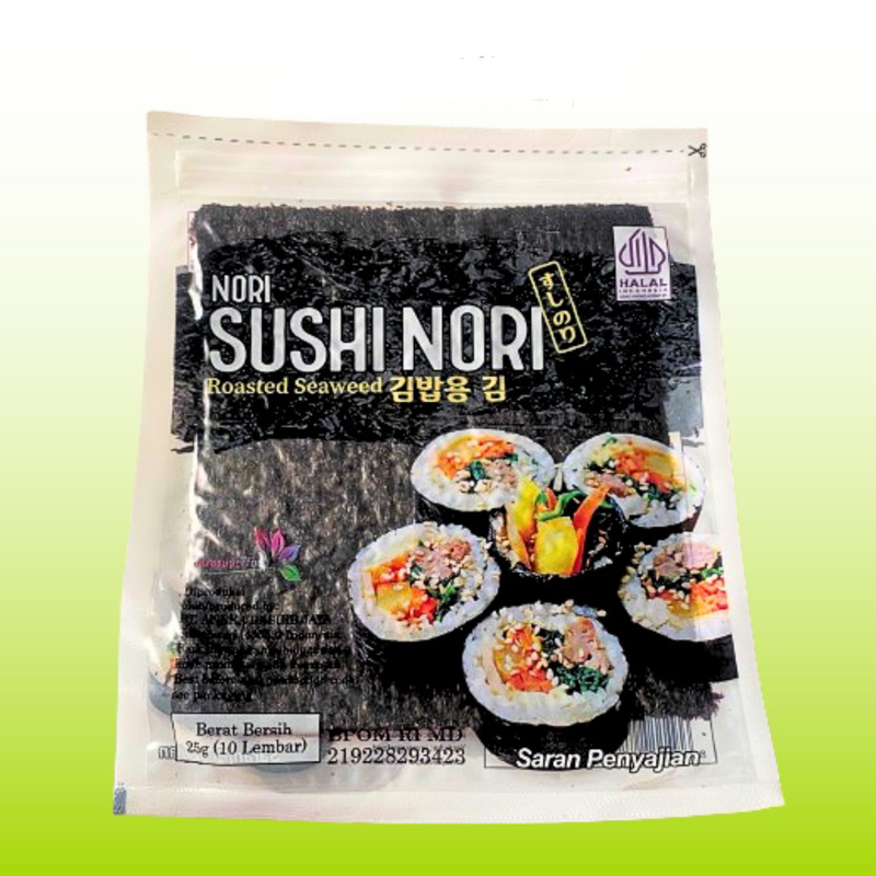 Jual Nori sushi nori/ Nori lembaran isi 10/ Nori roasted seaweed ...