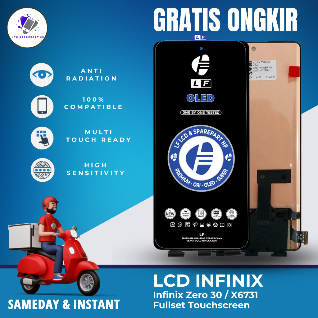 Jual LCD INFINIX ZERO 30 4G / 5G / X6731 FULLSET TOUCHSCREEN | Shopee ...