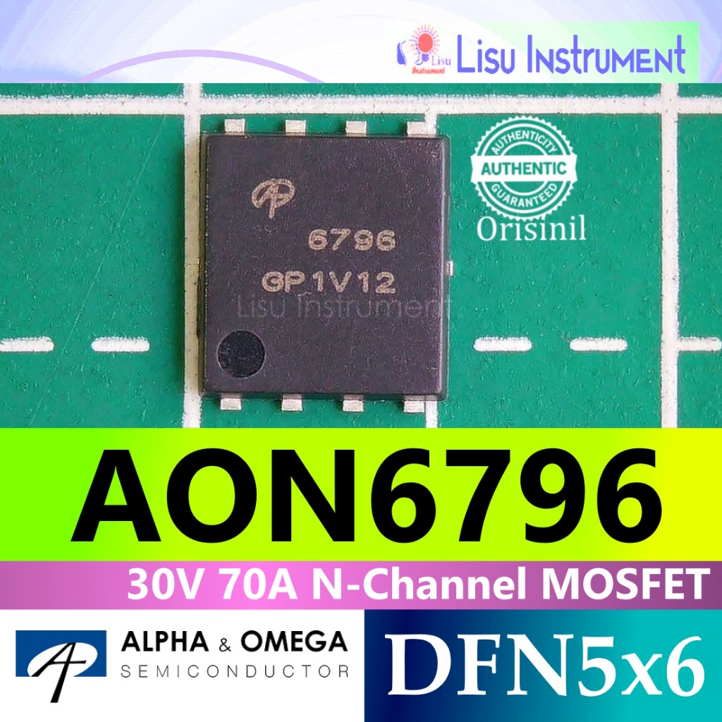 Jual AON6796 30V 70A N-Channel MOSFET 6796 DFN5x6-8L Alpha & Omega ORIGINAL | Shopee Indonesia