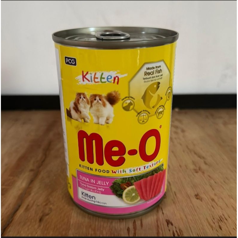 Jual MEO KALENG WET FOOD KITTEN TUNA IN JELLY 400gr | Shopee Indonesia
