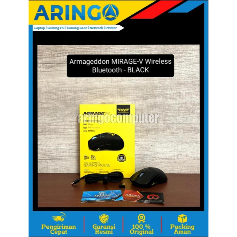 Jual Mouse Armageddon MIRAGE-V Wireless Bluetooth - BLACK | Shopee ...