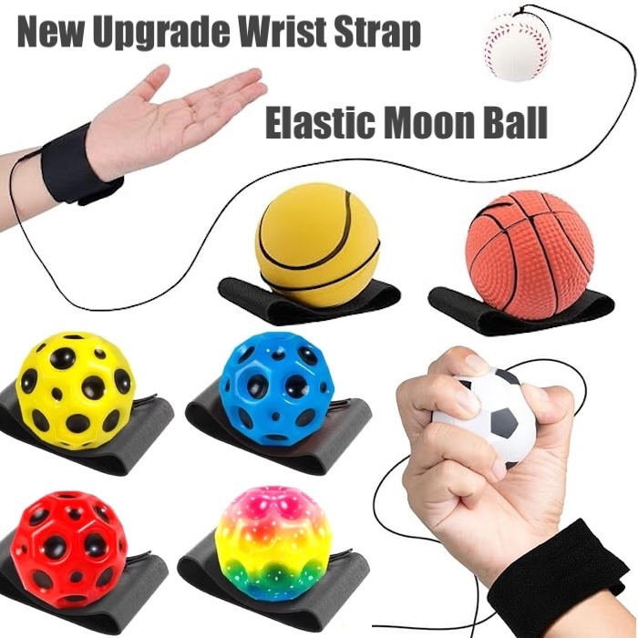Jual Mainan Bola Lempar Bouncy Ball Moon Ball Edukasi Fidget Toys Anti ...