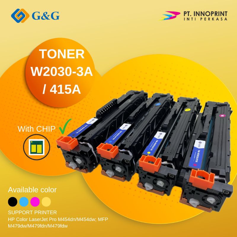 Jual Toner HP LaserJet 415 G&G ( W2030A/W2031A/W2032A/W2033A | Shopee ...