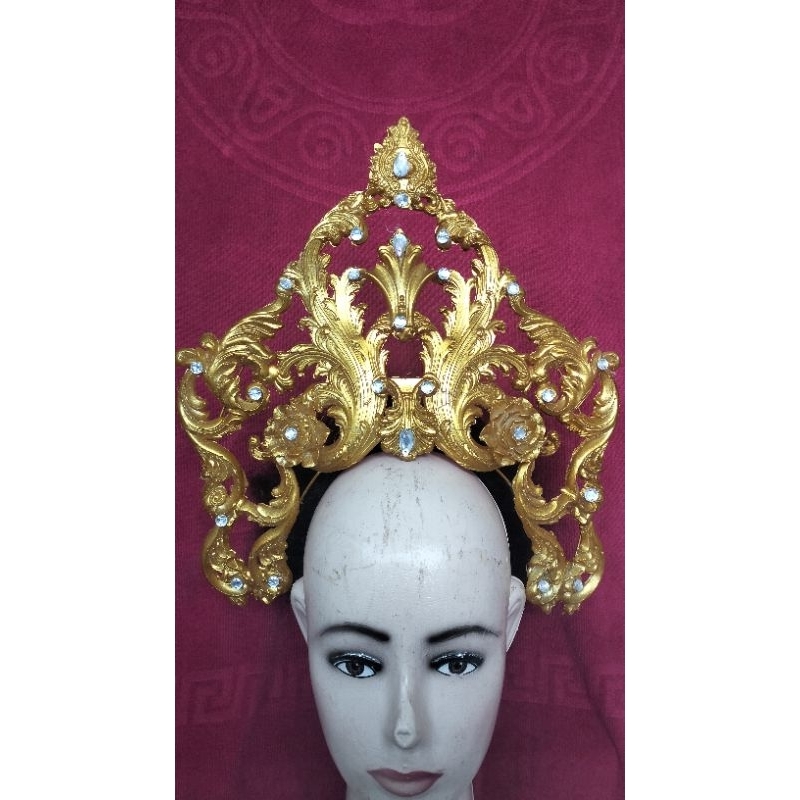 Jual Mahkota seruni gold/ Mahkota sanggar/ Mahkota tari/ Mahkota ...