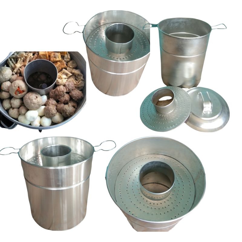 Jual dandang bakso panci bakso tong bakso malang alumunium ukuran ...