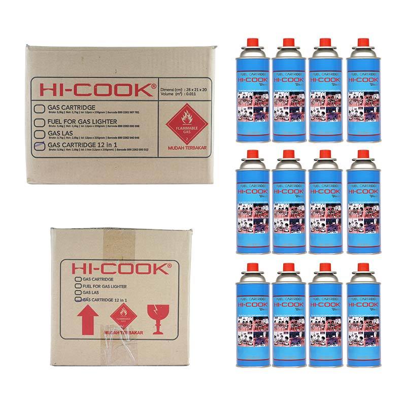 Jual Hi-Cook Gas Cartridge 12 in 1 (1 Dus isi 12 pcs) | Shopee Indonesia