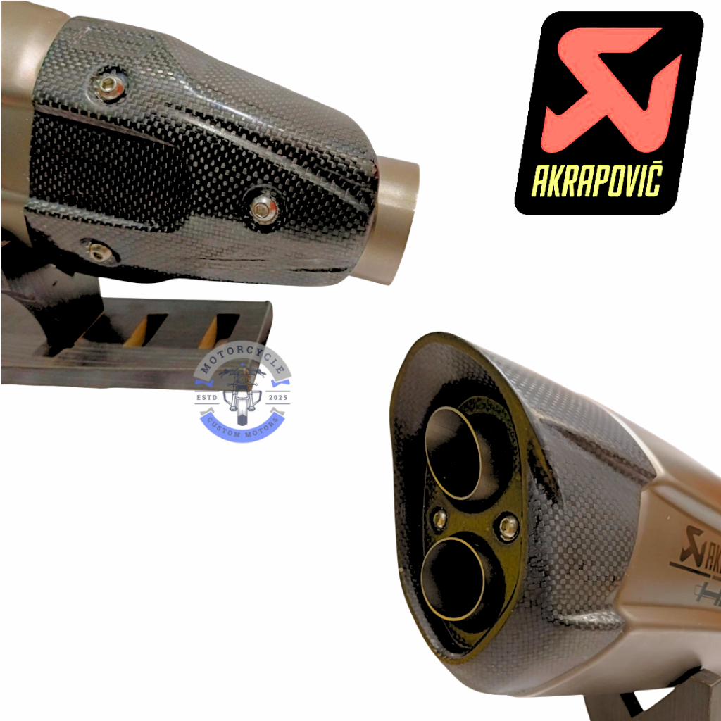 Jual KNALPOT SILINCER BIG AKRAPOVIC INLET 50MM | Shopee Indonesia