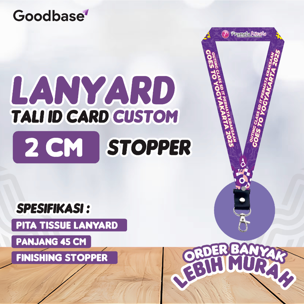 Jual LANYARD 2cm STOPPER || Tali Id card || Lanyard Murah || Id card ...