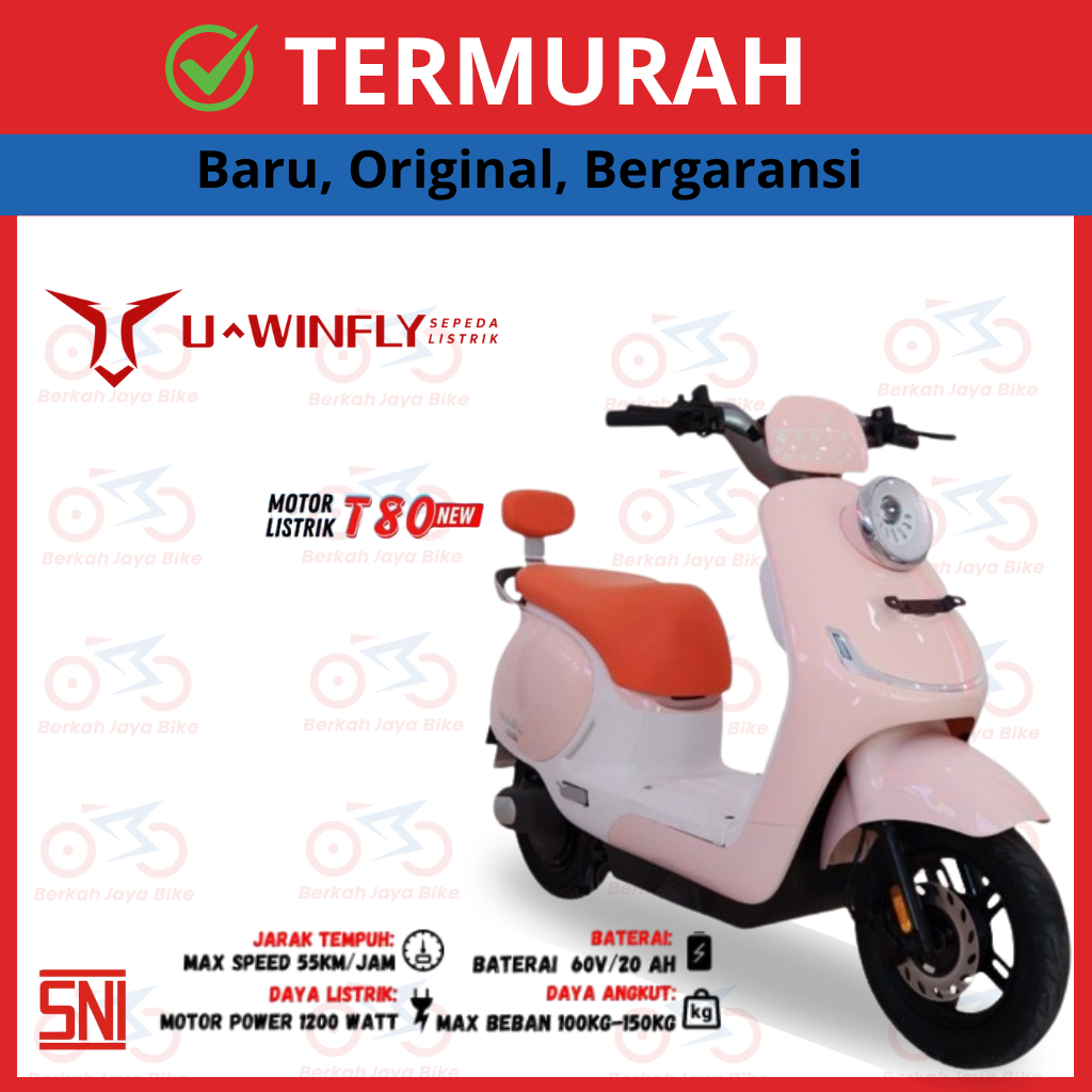 Jual Sepeda Motor Listrik Uwinfly T80 Bergaransi Resmi | Shopee Indonesia