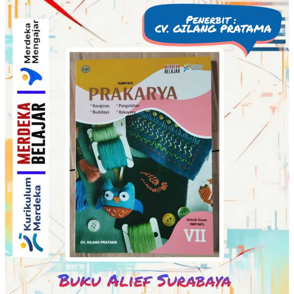 Jual Buku Paket PRAKARYA untuk Siswa SMP/MTs kelas 7 kelas VII Penerbit CV. Gilang Pratama ...