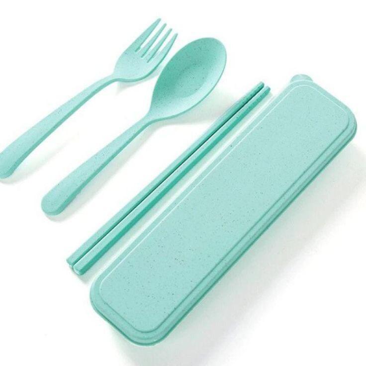Jual SENDOK MAKAN PLASTIK JERAMI/ SENDOK MAKAN SET JERAMI | Shopee ...