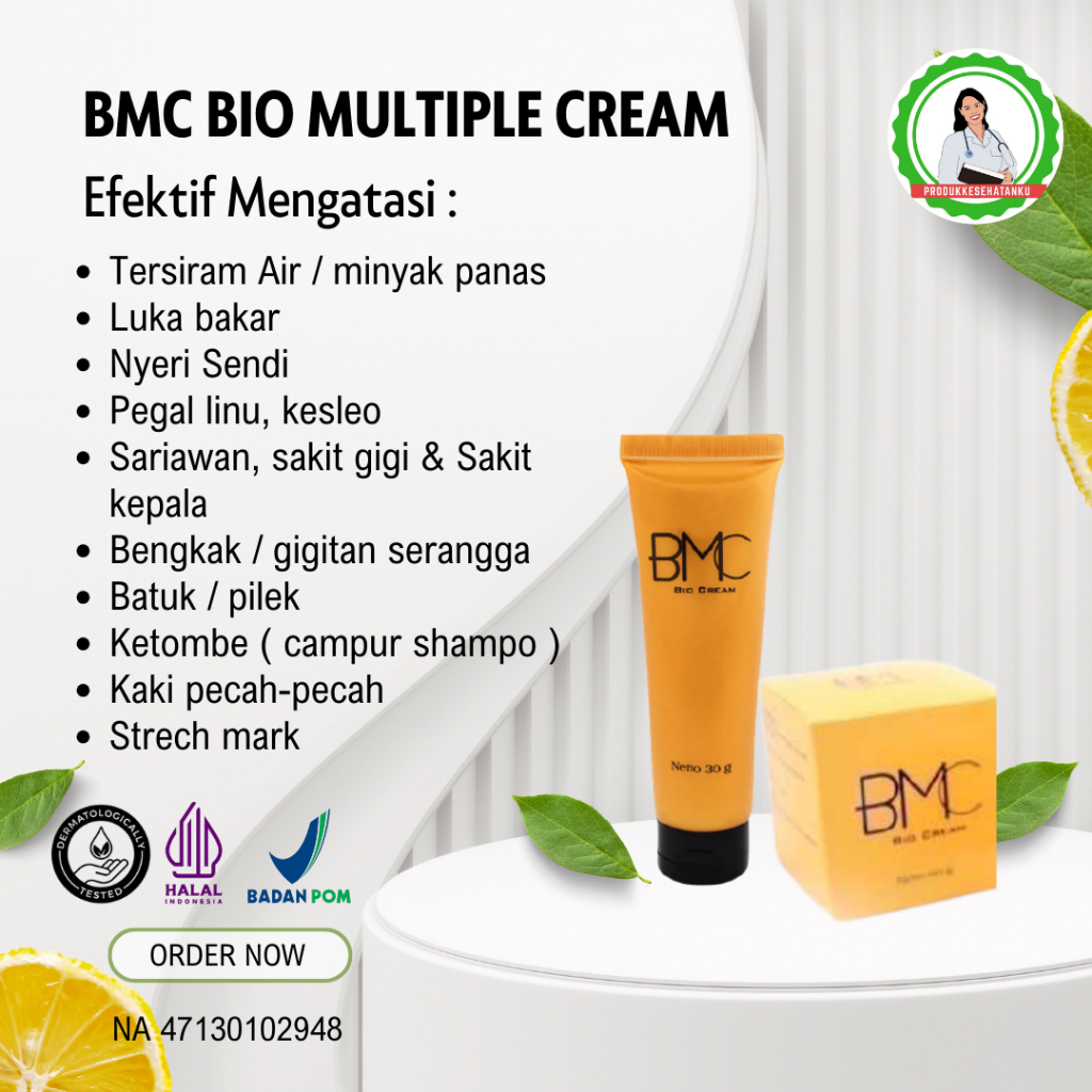 Jual BMC Bio Multiple Cream P3K Cream Multifungsi Untuk Luka Bakar ...