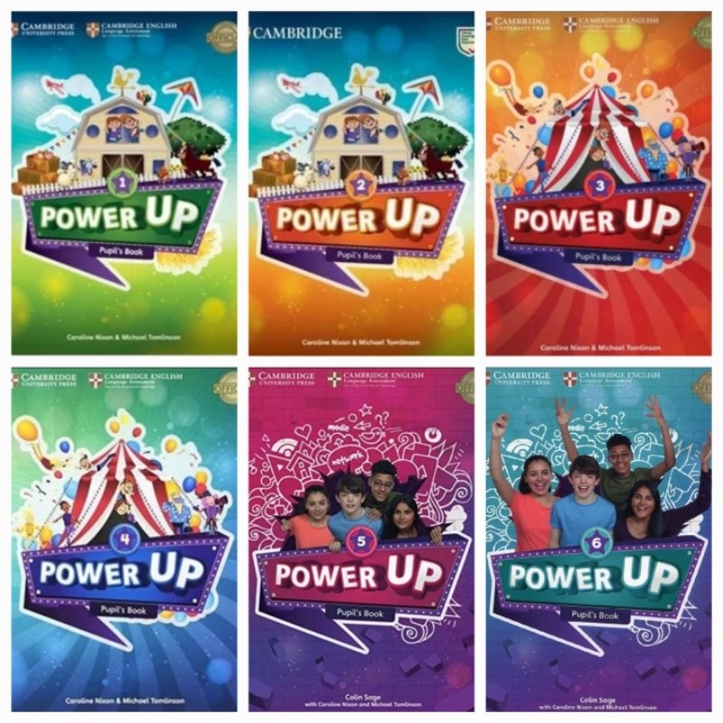 Jual Buku Cambridge Power Up 1 - 6 Pupil’s Book / Full Color / Elementary School English Books ...