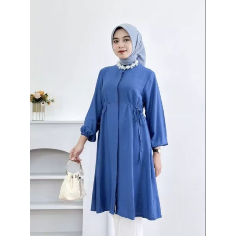 Jual Maira Long Tunik Rayon Twill//Tunik Wanita Kekinian | Shopee Indonesia