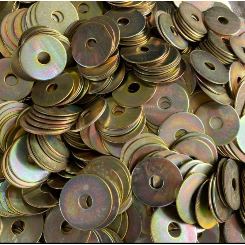 Jual Ring plat M4 M5 M6 M7 M8 M10 M12 M14 M16 kuning/putih | Shopee ...