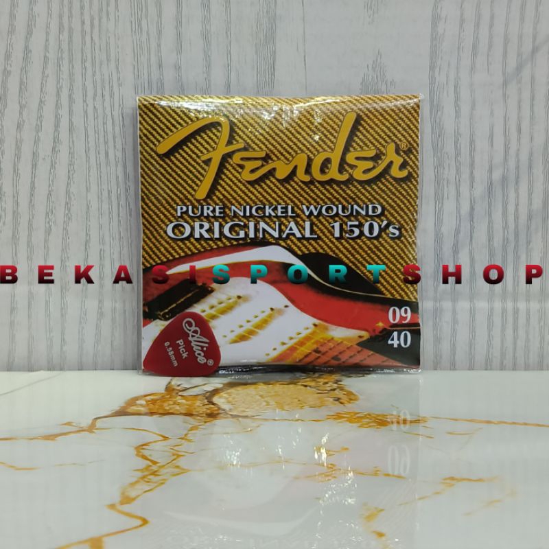 Jual Senar Gitar Elektrik Akustik Fender String Pure Nickel Wound 150s ...