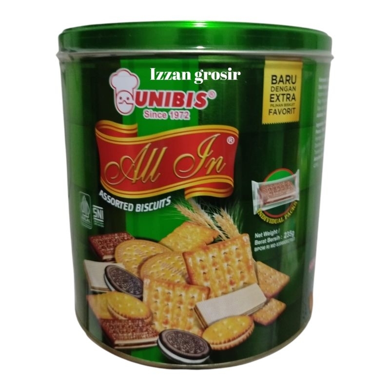 Jual Unibis Biskuit All in Assorted kaleng 235gr promo!! | Shopee Indonesia