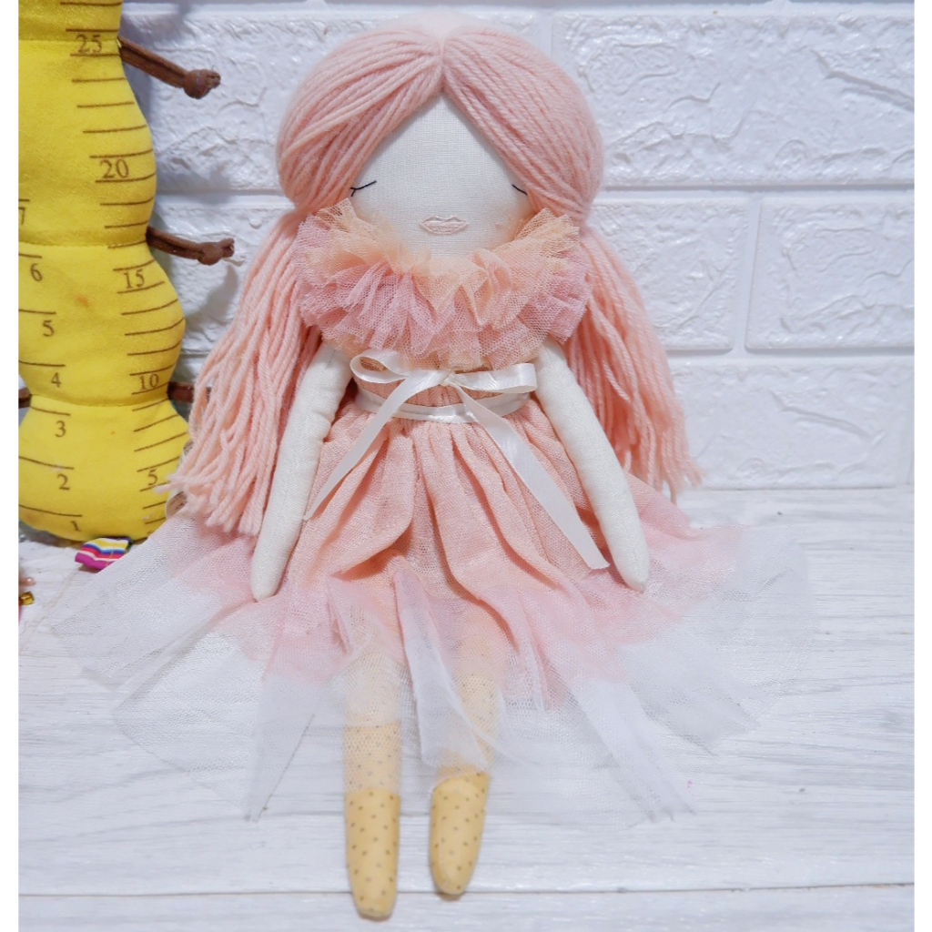 Jual Boneka Rag Doll Ragdoll Pink Girl Cewek Cewe Original AMADA DOLLS ...