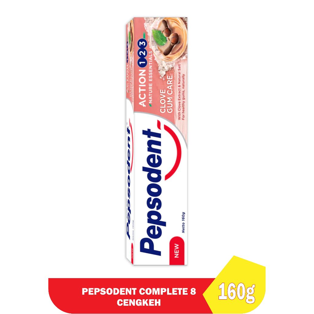 Jual Pepsodent Complete 8 Cengkeh 160g | Shopee Indonesia