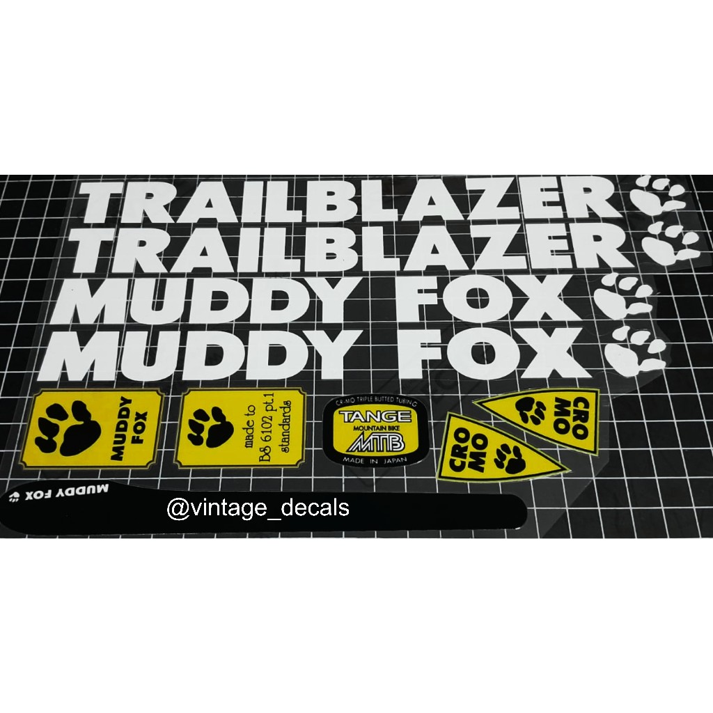Jual decals replacement Muddyfox Trailblazer trailblazer tourist ...