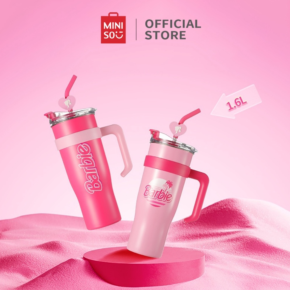Jual LANGSUNG ATC Miniso x Barbie Collection Tumbler Baja Gelas Minum ...