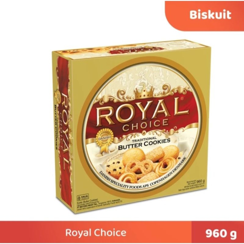 Jual Royal Choice Butter Cookies Biskuit Mayora 960 Gram | Shopee Indonesia