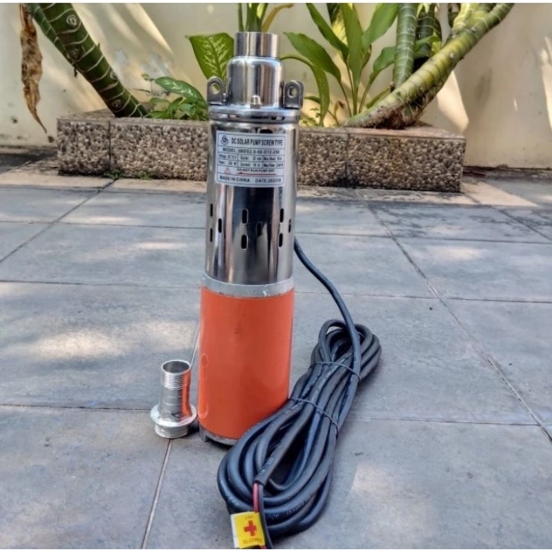 Jual Pompa celup secrew water pump DC 12V sumur bor 3inch submersible ...