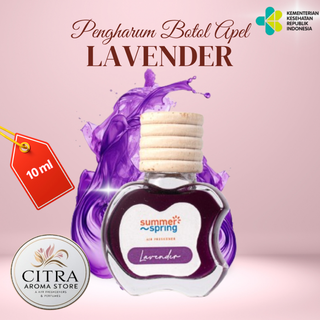 Jual Parfum Botol Apel Aroma Lavender Pengharum Mobil & Ruangan Elegan ...