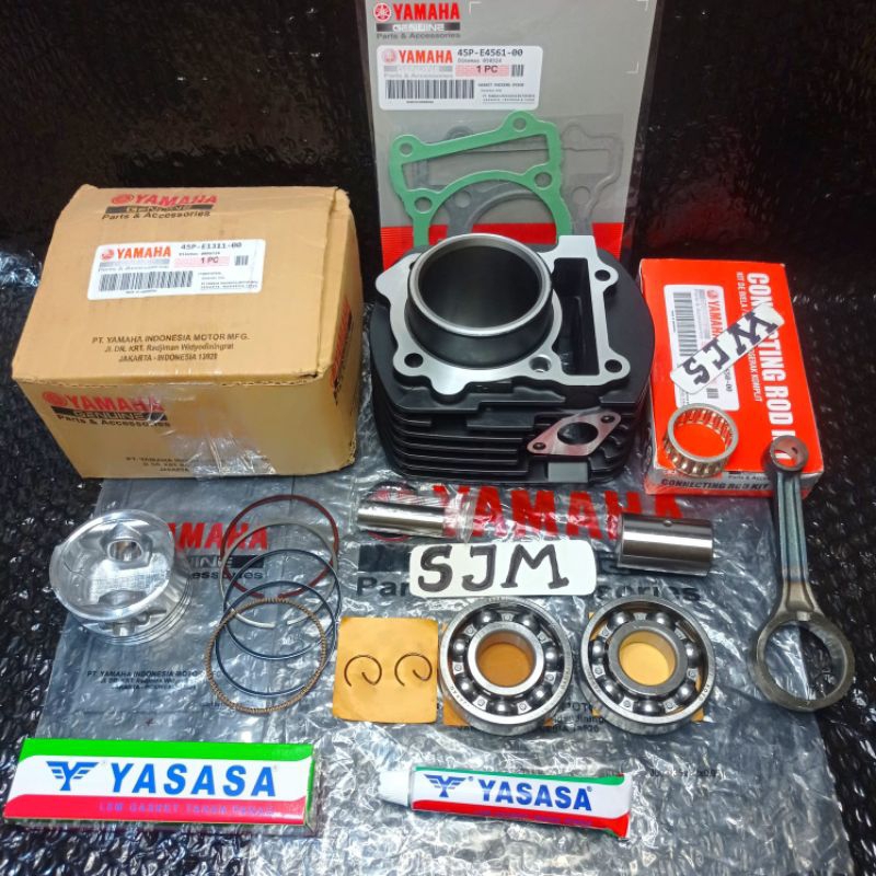 Jual Blok Seher Kit Piston Komplit+Stang Seher+Bearing Kruk As Yamaha Byson Karbu Byson Fi (45P ...