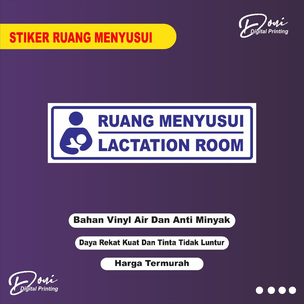 Jual Stiker Ruang Menyusui / Stiker Klinik / Stiker Puskesmas / Stiker ...