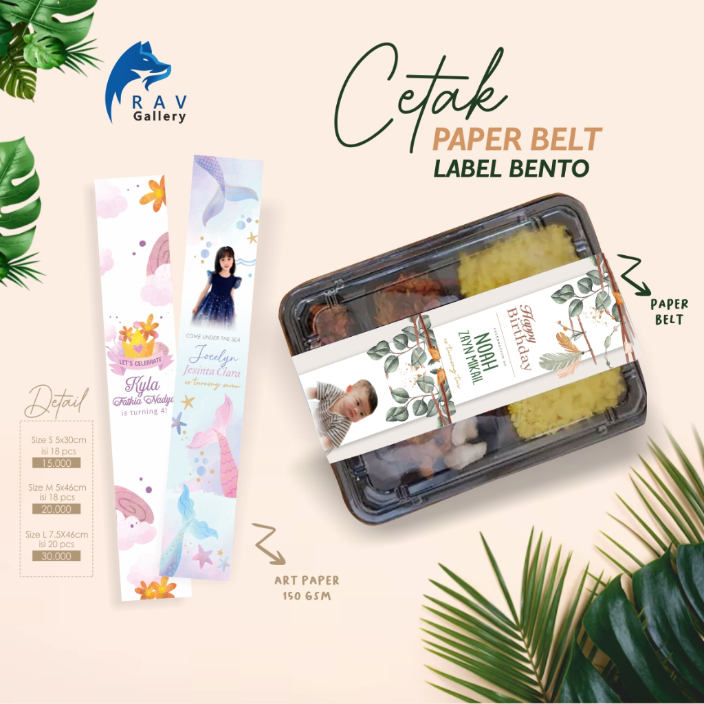 Jual Paperbelt souvenir ulang tahun anak lucu - Paper Belt/ Packaging ...