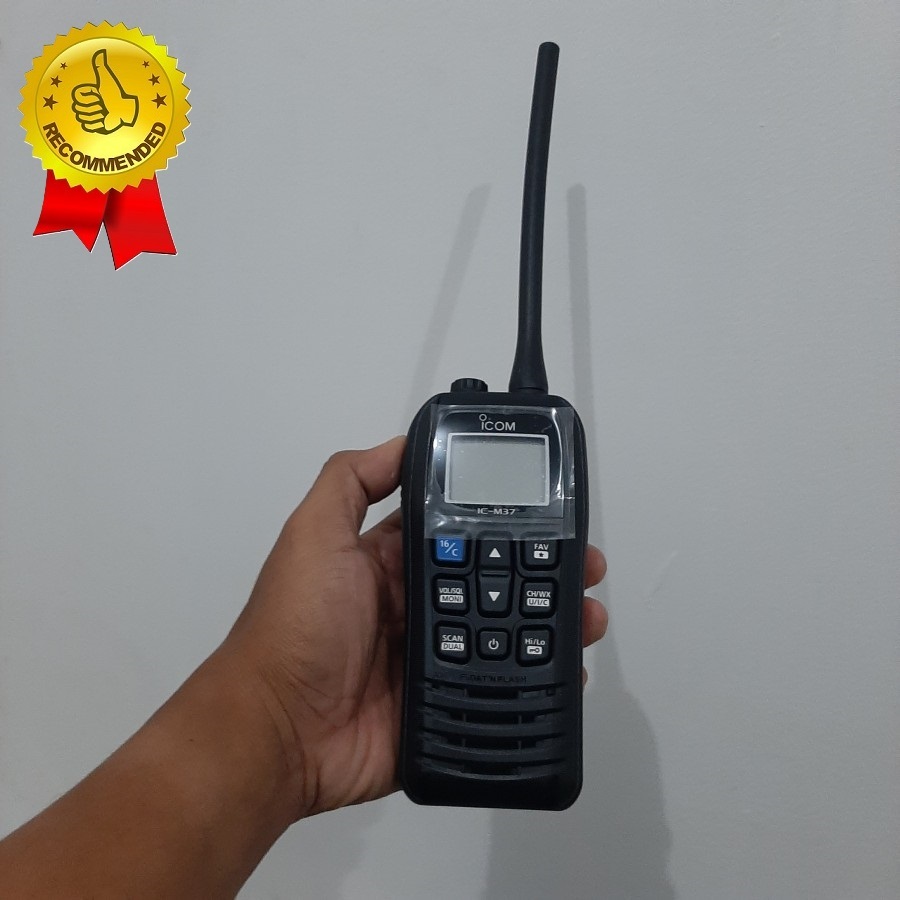 Jual Handy Talky HT Icom IC-M37 Telepon Alat Komunikasi Marine Safety Two Way Waterproof ICM37 ...