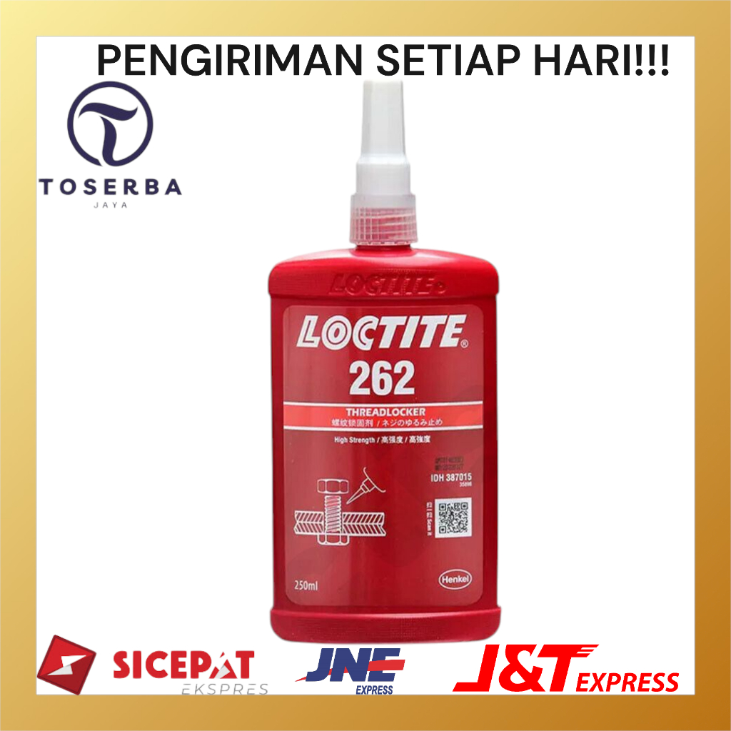 Jual LOCTITE 262 250ML ORIGINAL - LEM BAUT LOCTITE 262 250 ML | Shopee Indonesia