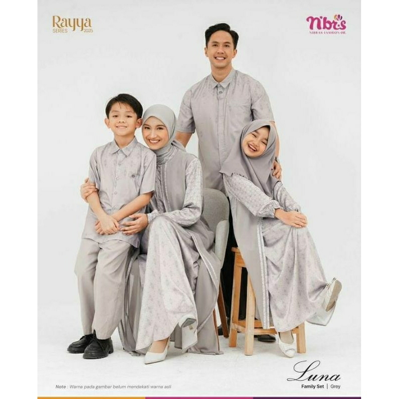 Jual NIBRAS SARIMBIT LUNA GREY/Sarimbit rayya 2025 series | Shopee ...