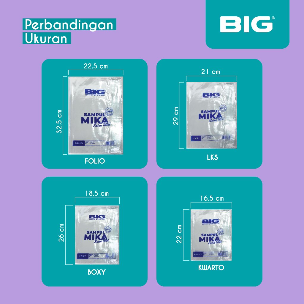 Jual BIG Sampul Buku Plastik Mika Tebal 60 Mikron Ukuran Boxy Kwarto ...