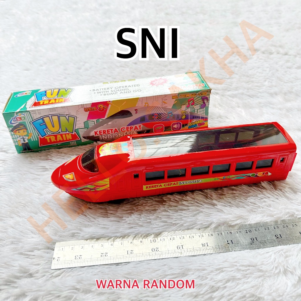 Jual MAINAN HKR ITEM 66-590 FUN TRAIN KERETA CEPAT INDONESIA GERBONG ...