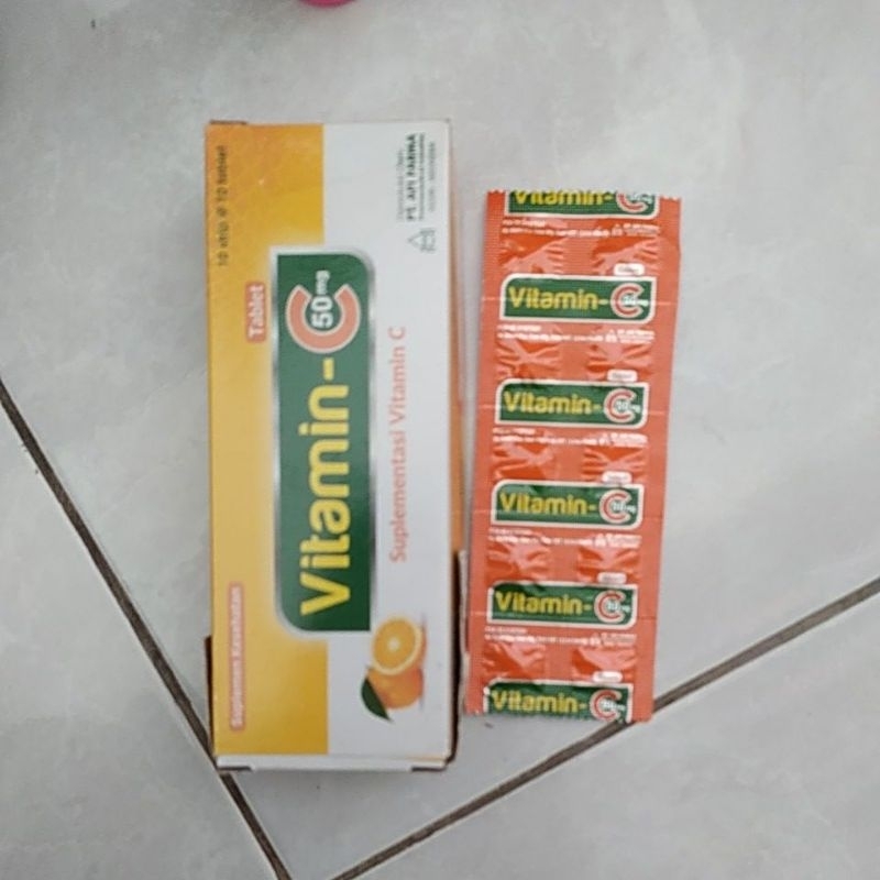 Jual Kemasan baru Vitamin C AFI 50mg harga per box isi 100tablet PT ...