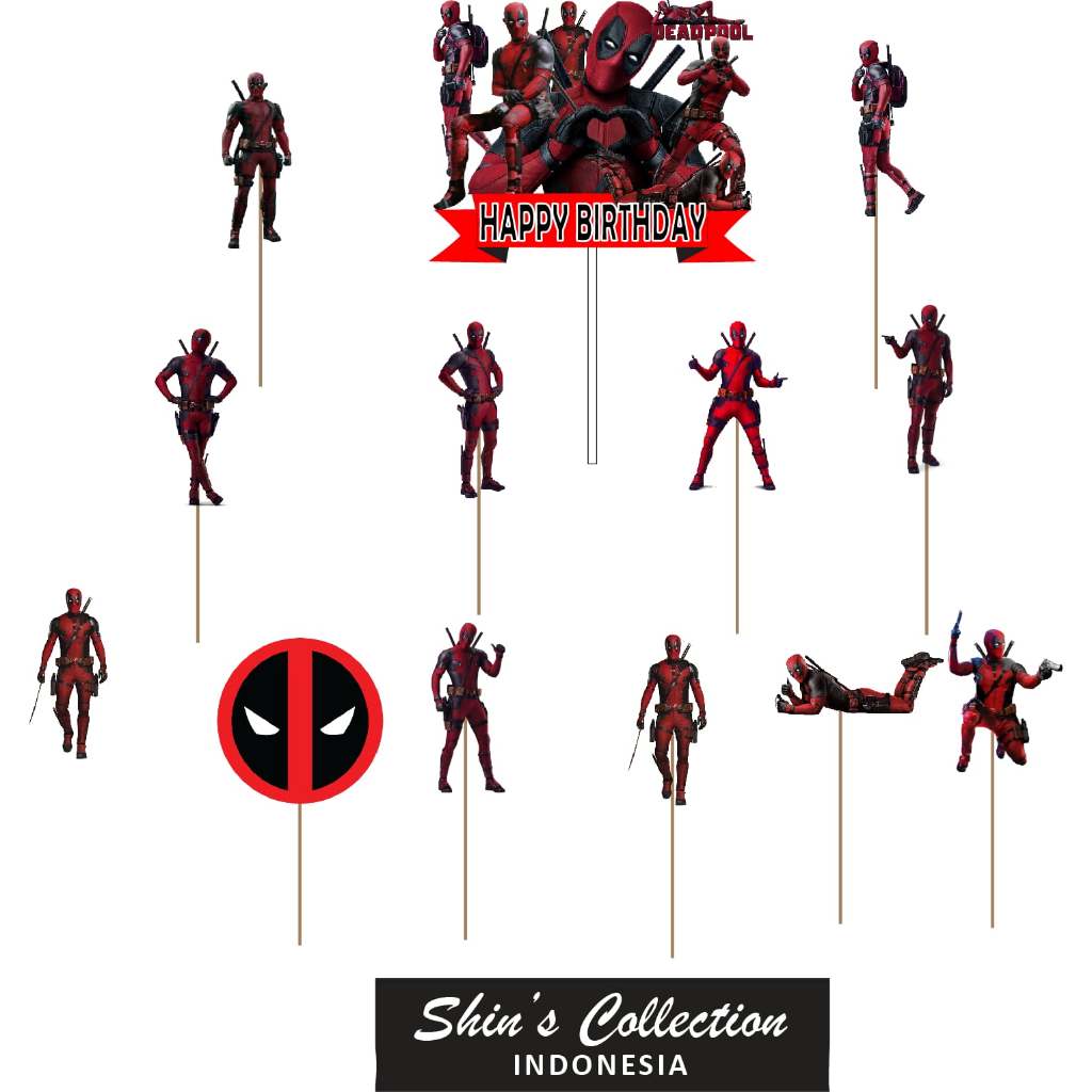 Jual Cake topper Deadpool Solo Movie | Shopee Indonesia