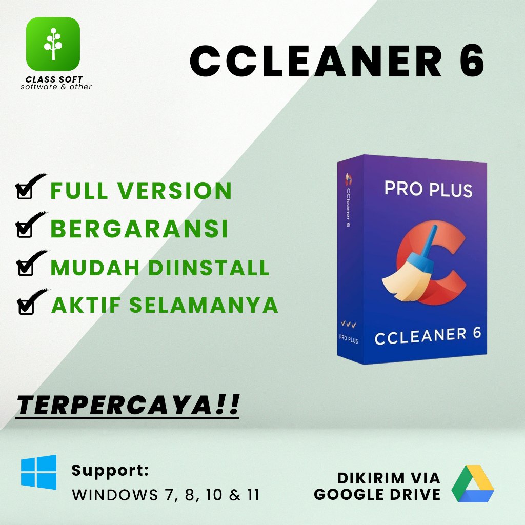 Jual CCleaner Professional Full Version Terbaru/Lama CLASS_SOFT I ...