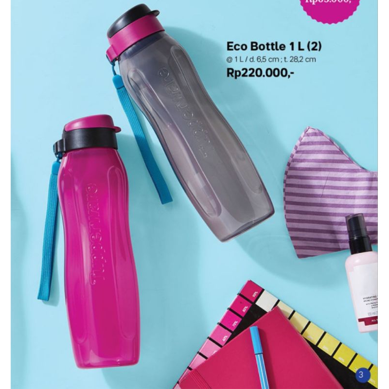 Jual tupperware eco bottle 1 liter | Shopee Indonesia