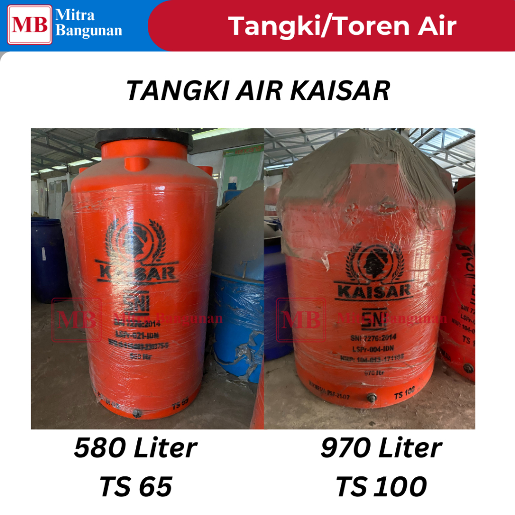 Jual KAISAR TANGKI / TOREN / TANDOR AIR SNI 580 LITER, 970 LITER ...