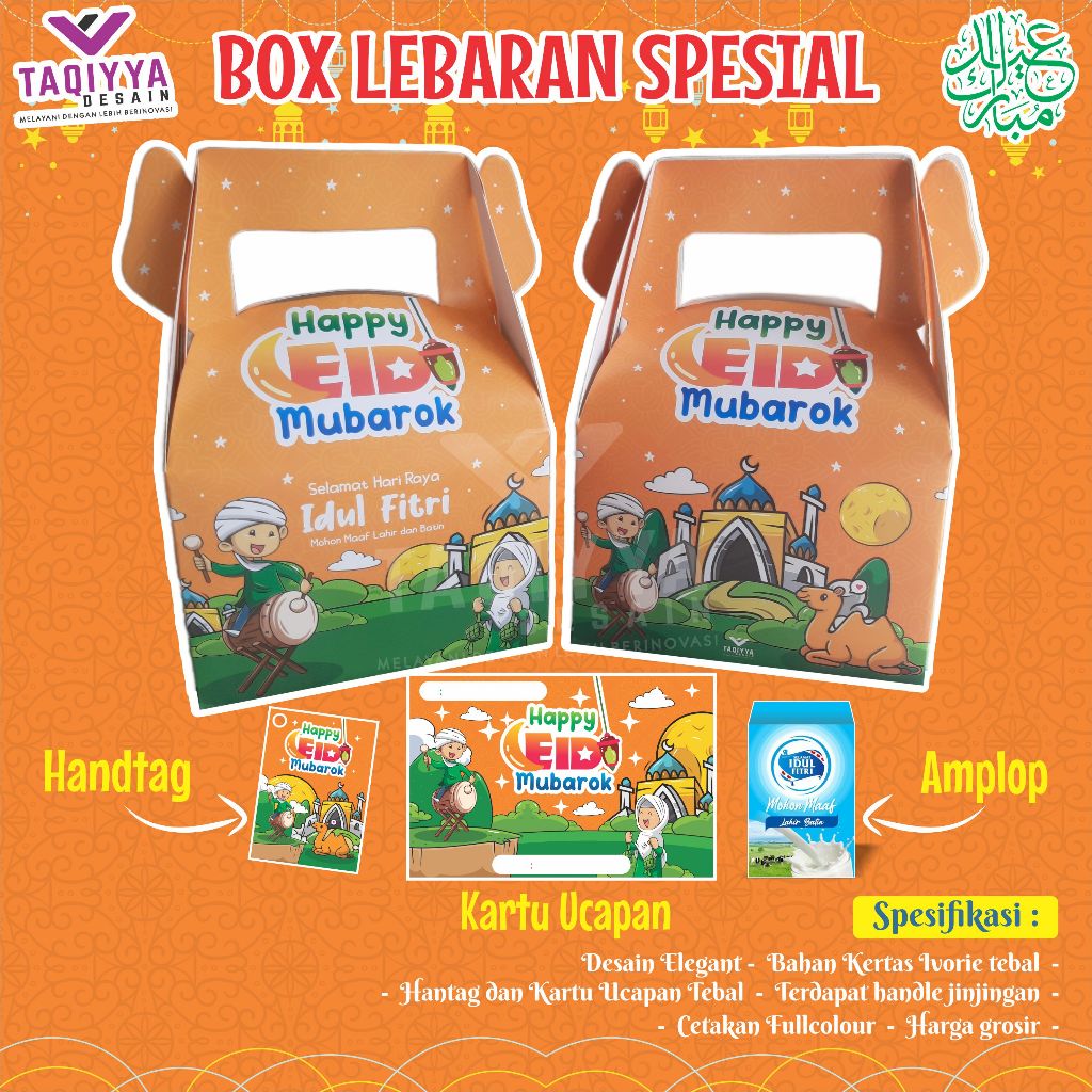 Jual Box Hampers Lebaran Orange / Box Lebaran Elegant / Hampers Elegant ...