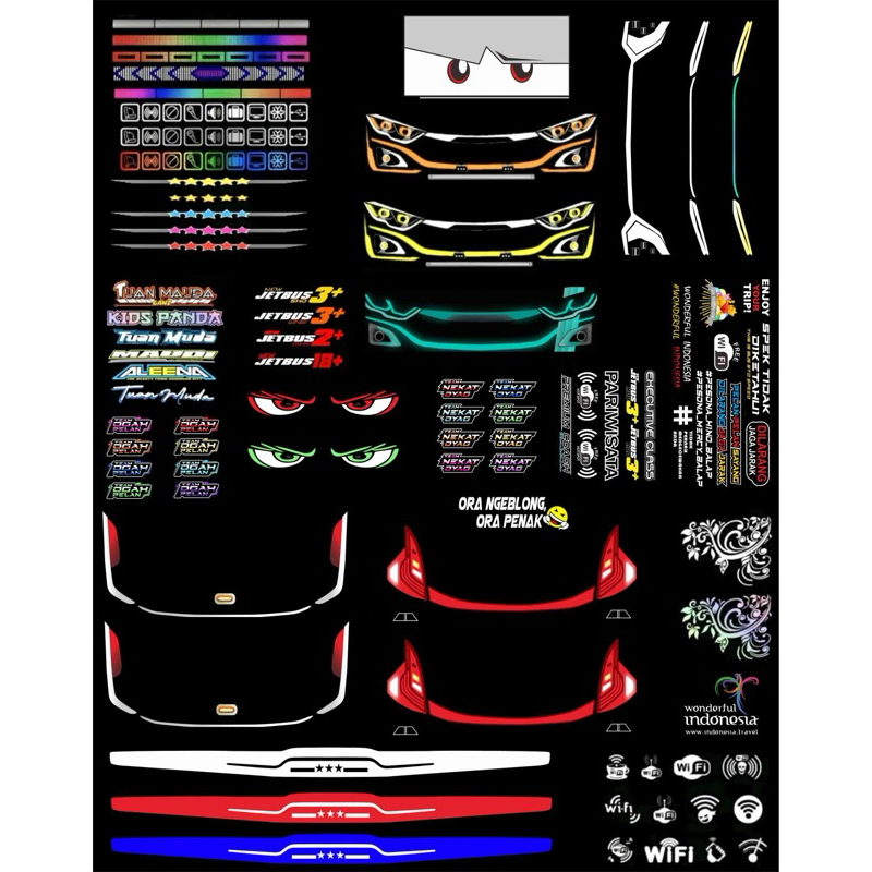 Jual Stiker Miniatur Bus Basuri Bagus | Shopee Indonesia